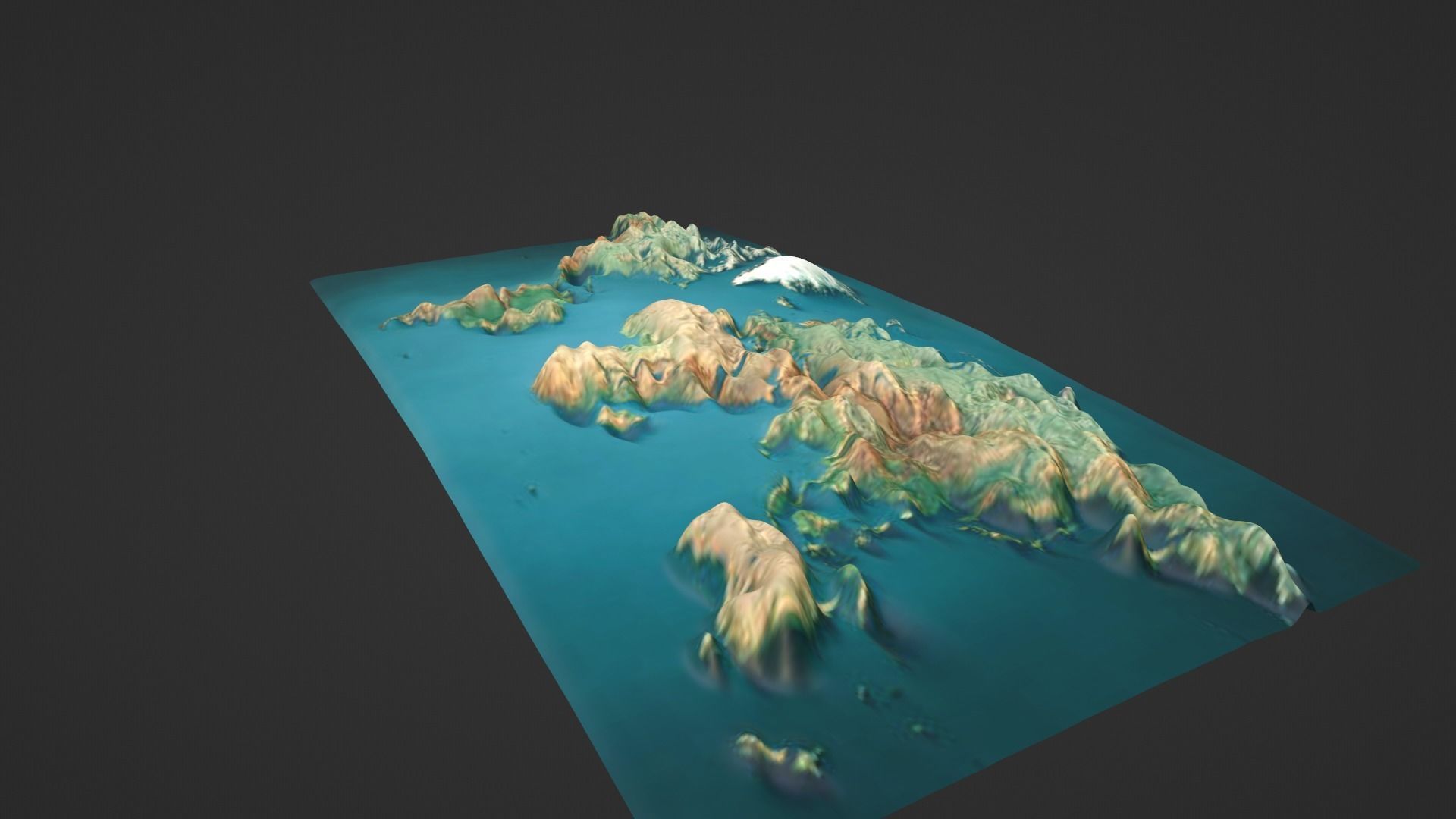 3D model World Map Topography VR / AR / low-poly | CGTrader