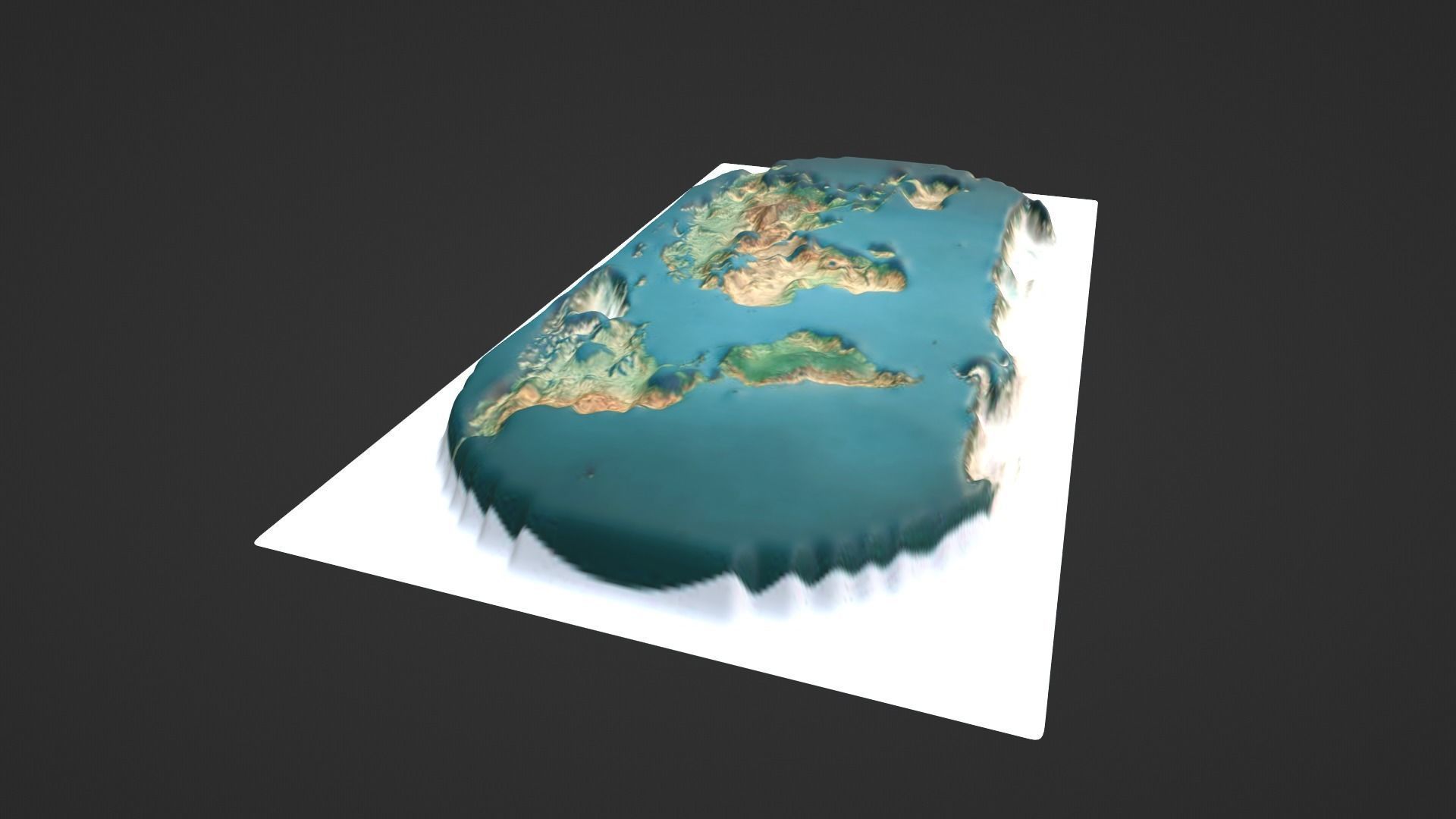 3D model World Map Topography VR / AR / low-poly | CGTrader