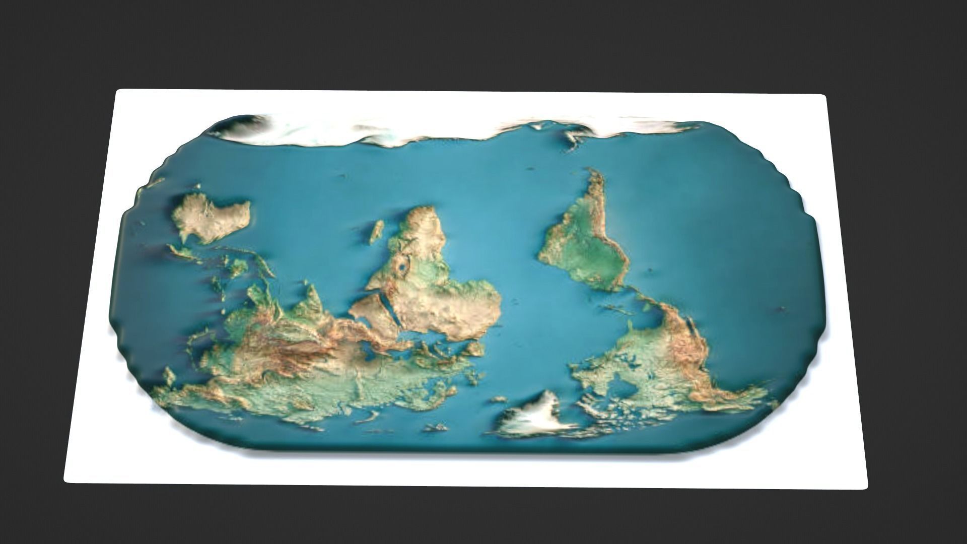 3D model World Map Topography VR / AR / low-poly | CGTrader