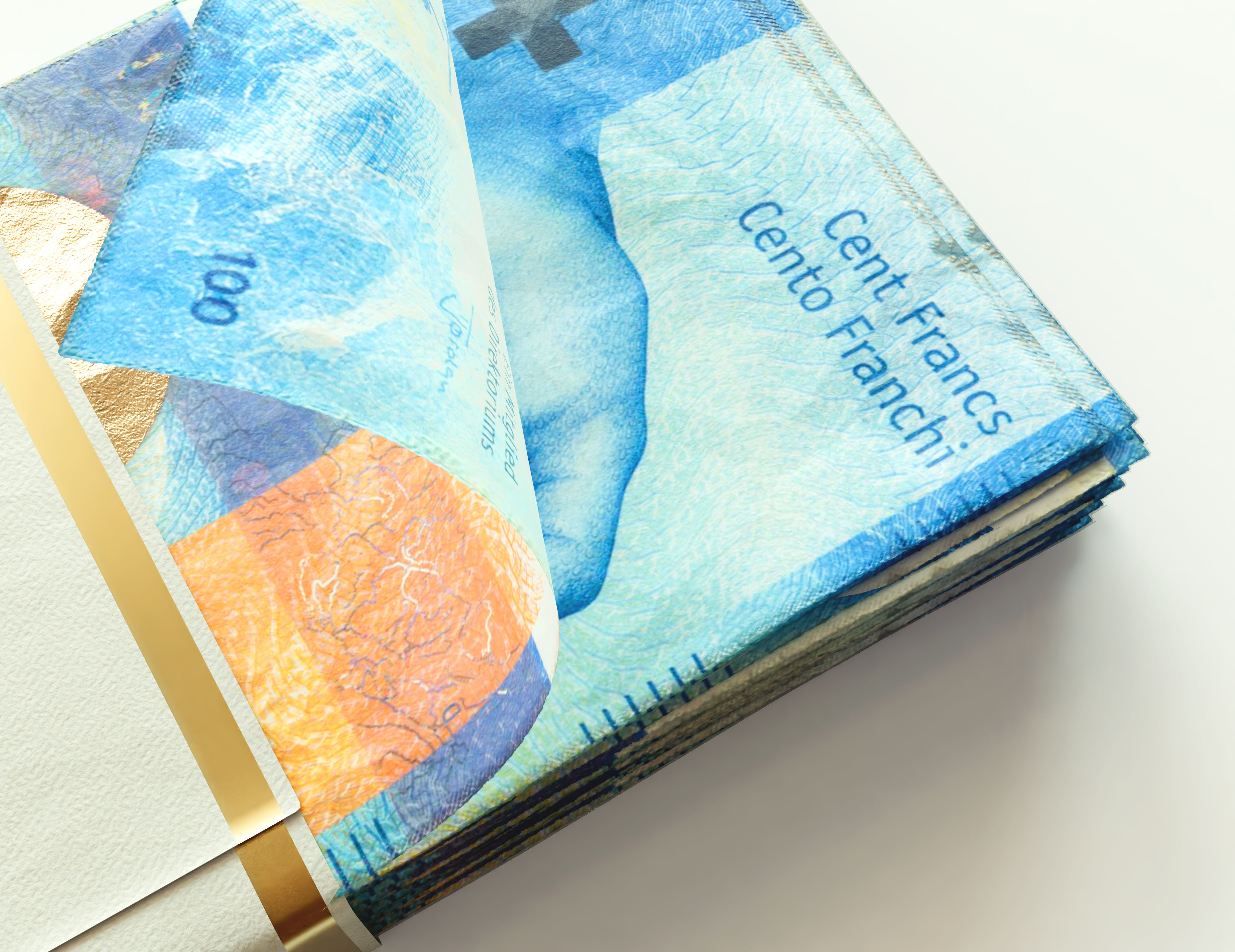Cash Bundle Swiss Franc 3D model | CGTrader