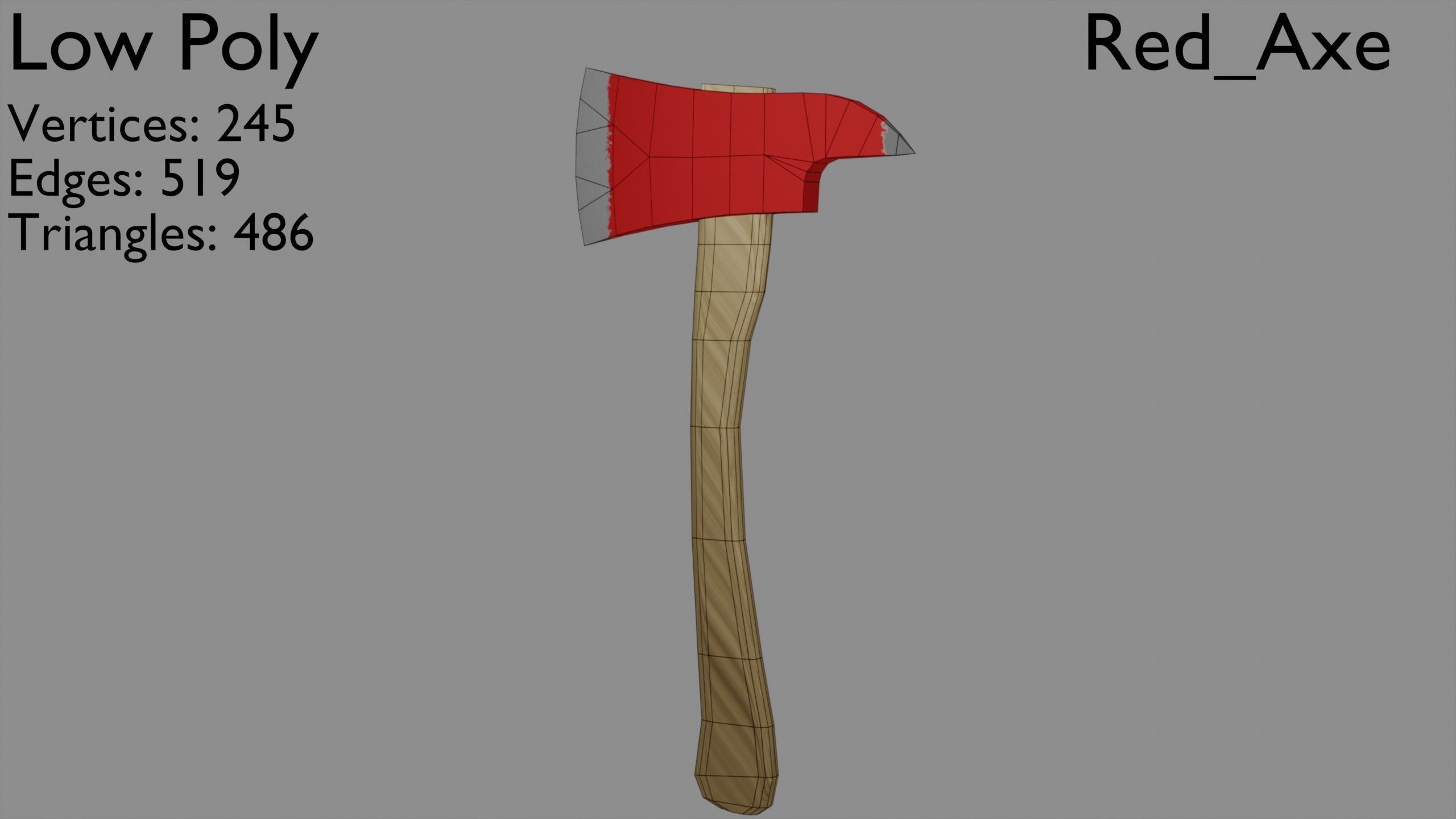 Firefighter Axe free VR / AR / low-poly 3D model | CGTrader