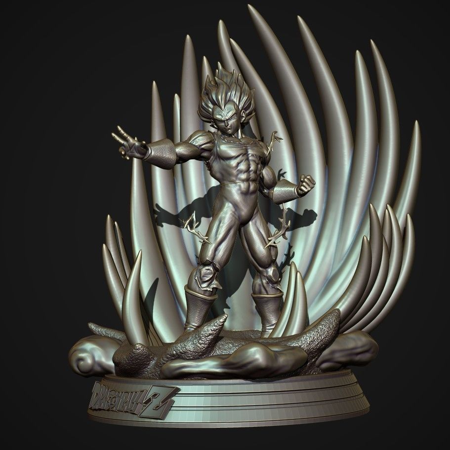Majin Vegeta 3D model 3D printable | CGTrader