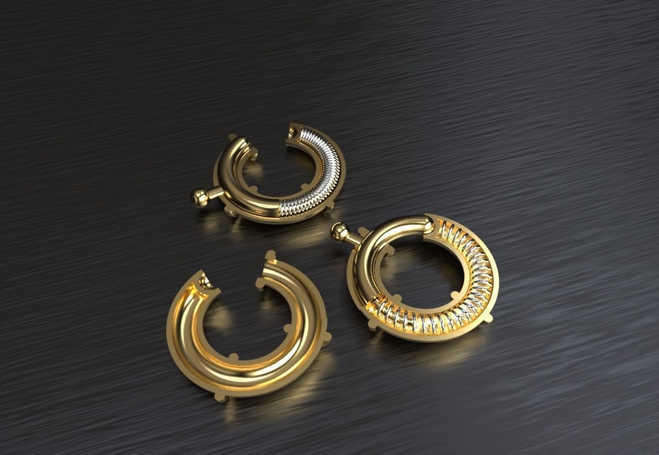 SPRING LOCK CLASP SAILOR LOBSTER 6 SIZE SET PACK 3D model 3D printable ...