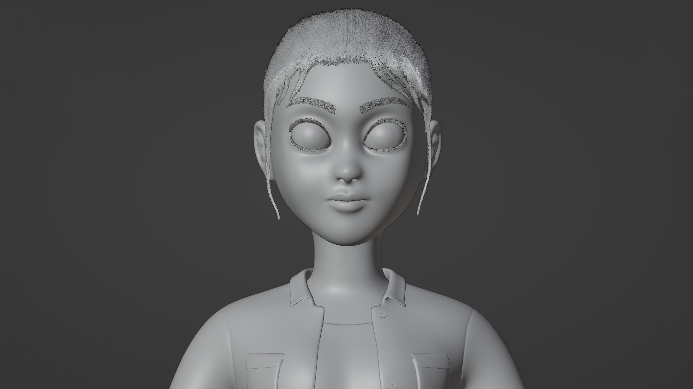 3D model White Girl Cartoon Character Michelle VR / AR / low-poly ...