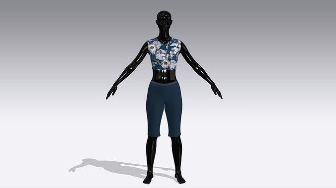 3D model Woman Cloth Dress VR / AR / low-poly | CGTrader