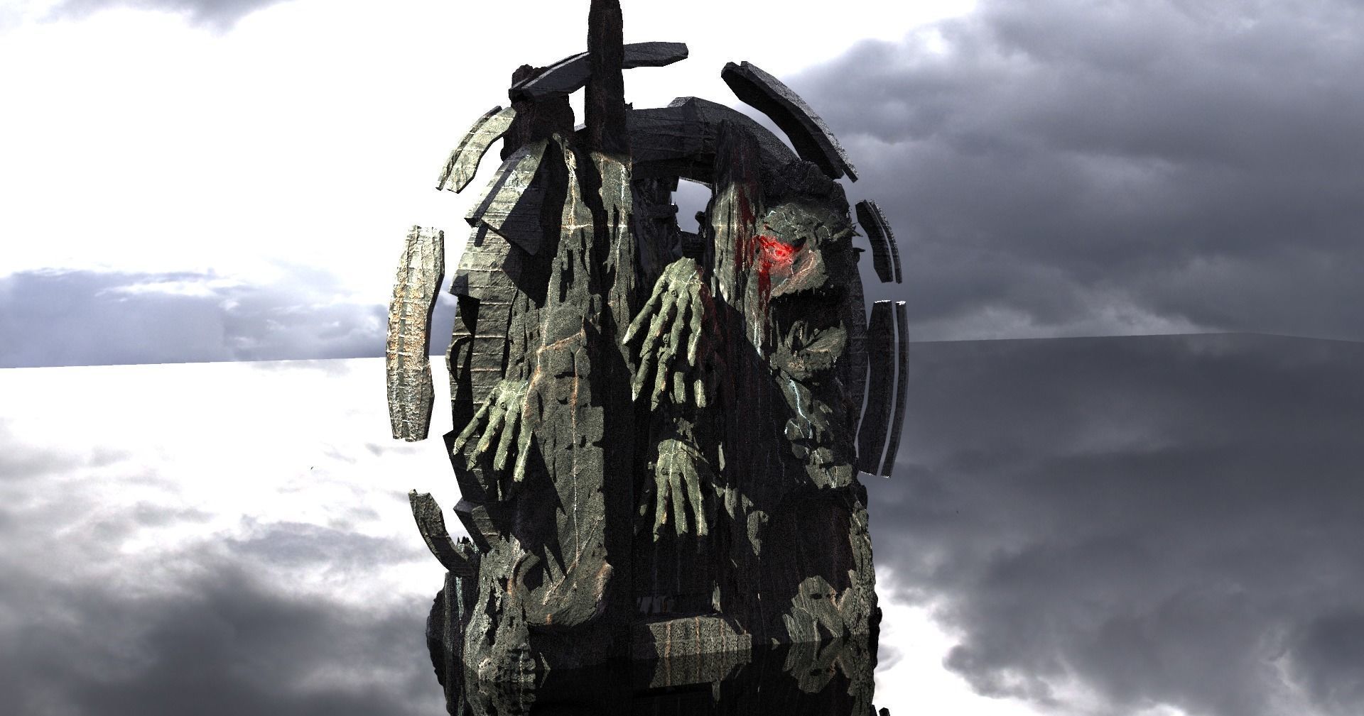 Witches Ritual cliff Cave 3D model | CGTrader