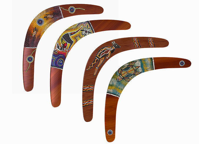 3D model Australian Boomerang 4in1 VR / AR / low-poly | CGTrader