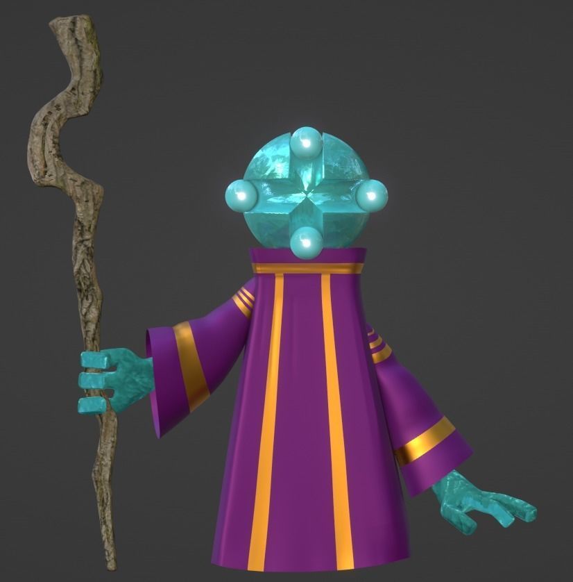 3D model Alien Monk VR / AR / low-poly | CGTrader