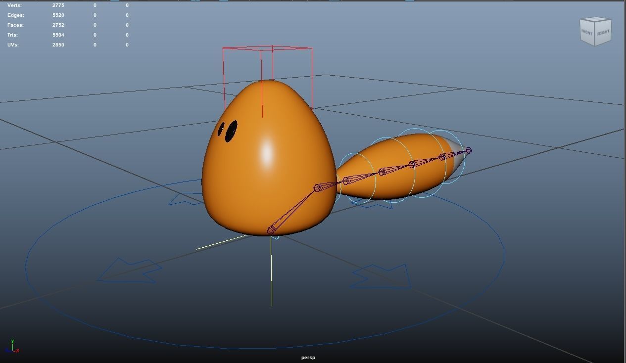 Cartoon simple character rigged free 3D model rigged | CGTrader