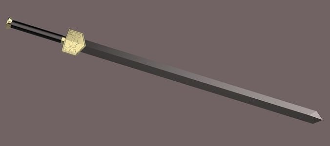 Avatar The Last Airbender - Sokka meteor sword 3D model 3D printable ...