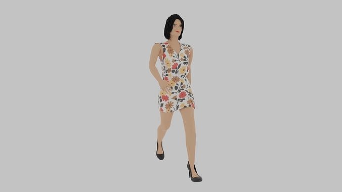 3D model Woman Walking Animation VR / AR / low-poly | CGTrader