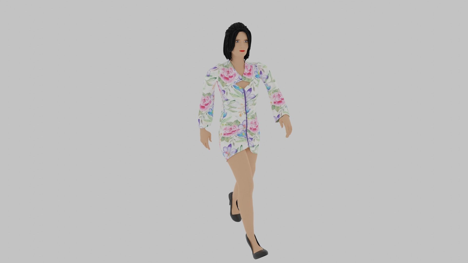 3D model Woman Walking Animation VR / AR / low-poly | CGTrader