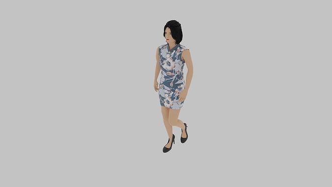 3D model Woman Walking Animation VR / AR / low-poly | CGTrader