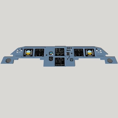 A320 MIP Main Instrument Panel 3D model 3D printable | CGTrader