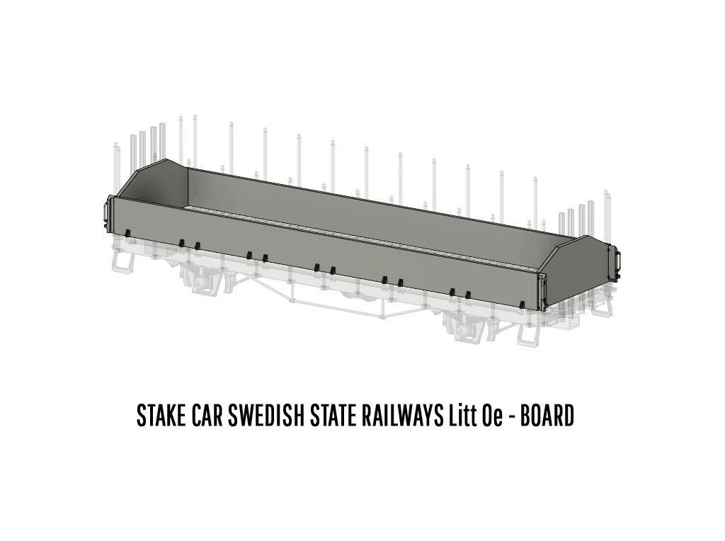 ROLLS-0027 Swedish SJ Litt Oe Stake Car H0-scale 3D model 3D printable ...