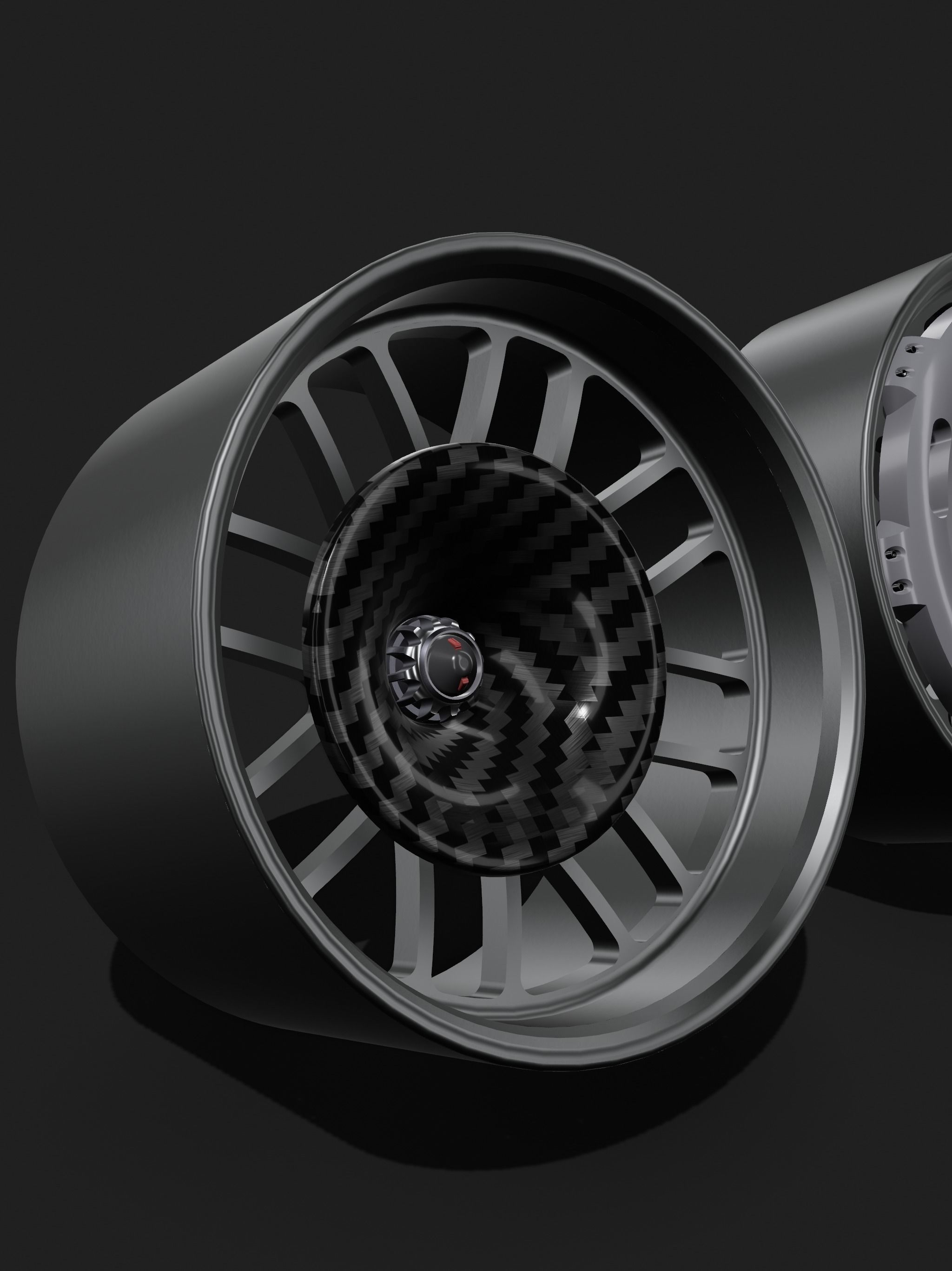 Monoblock Race Wheels Mesh style 4 sizes with extras 3D model 3D ...
