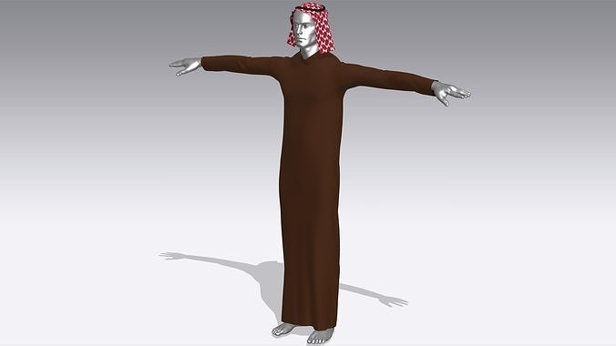 3D model Arab Man Clothes VR / AR / low-poly | CGTrader