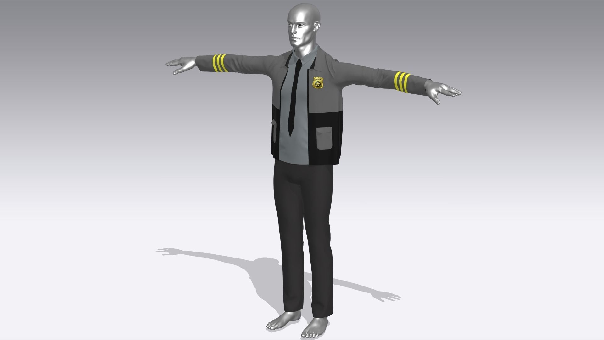 3D model Guard Uniform VR / AR / low-poly | CGTrader