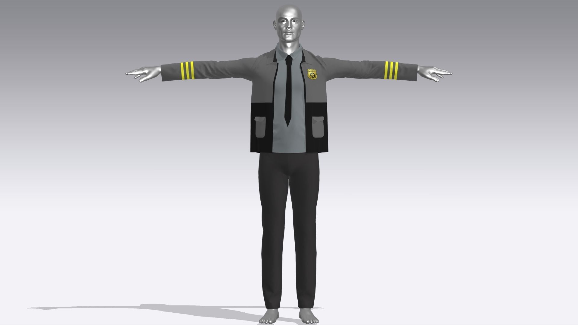 3D model Guard Uniform VR / AR / low-poly | CGTrader