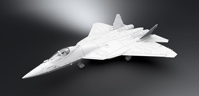 SU 57 Scale model 3D model 3D printable | CGTrader