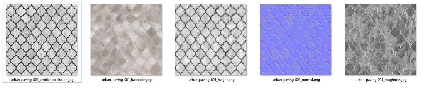 paving walkway PBR texture Texture 001 Texture | CGTrader