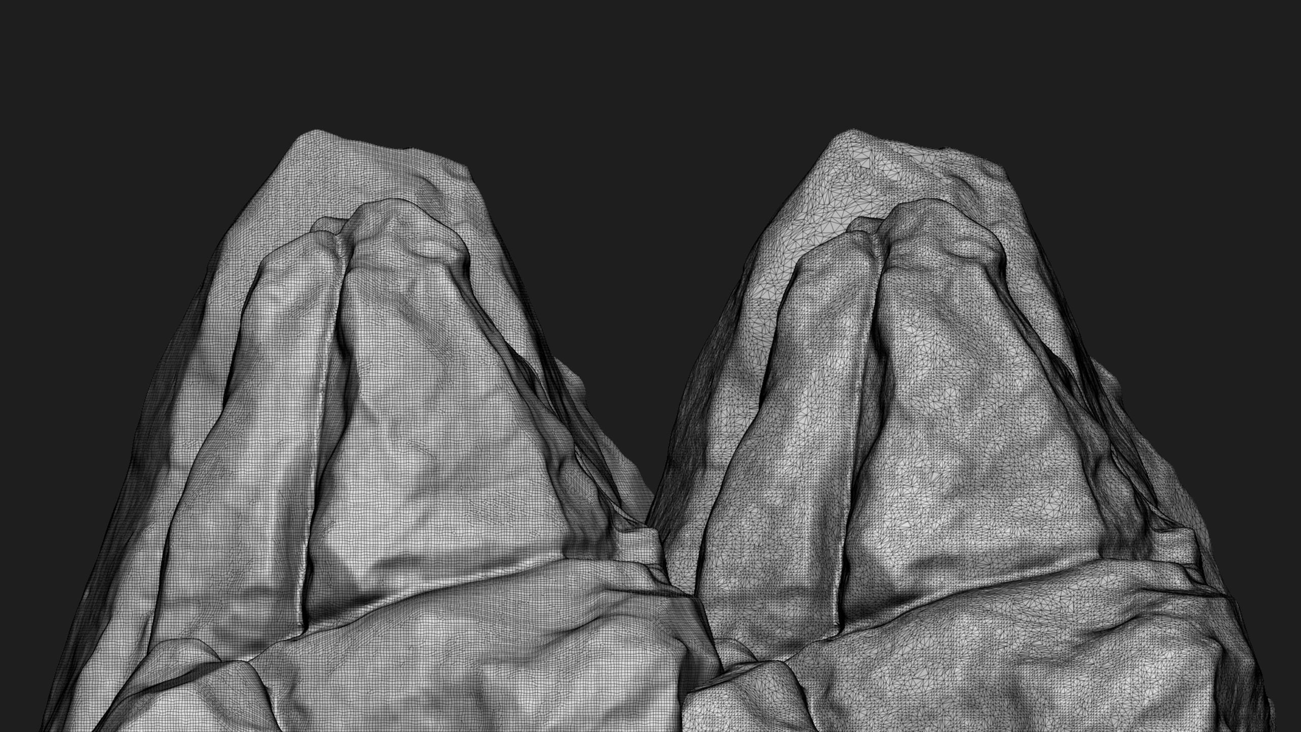 Cracked Cliff Rock 3D model 3D printable | CGTrader