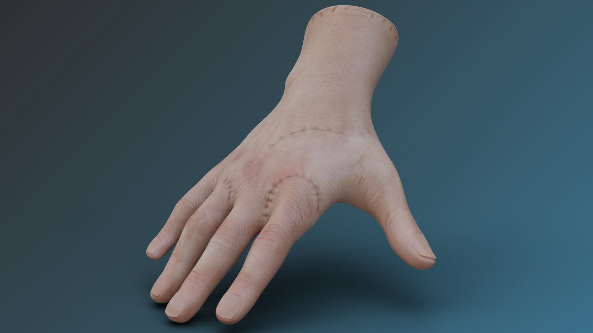 3D model Jenna Ortega as Adams Family Wednesday - Braided Pigtails - Hand VR / AR / low-poly ...