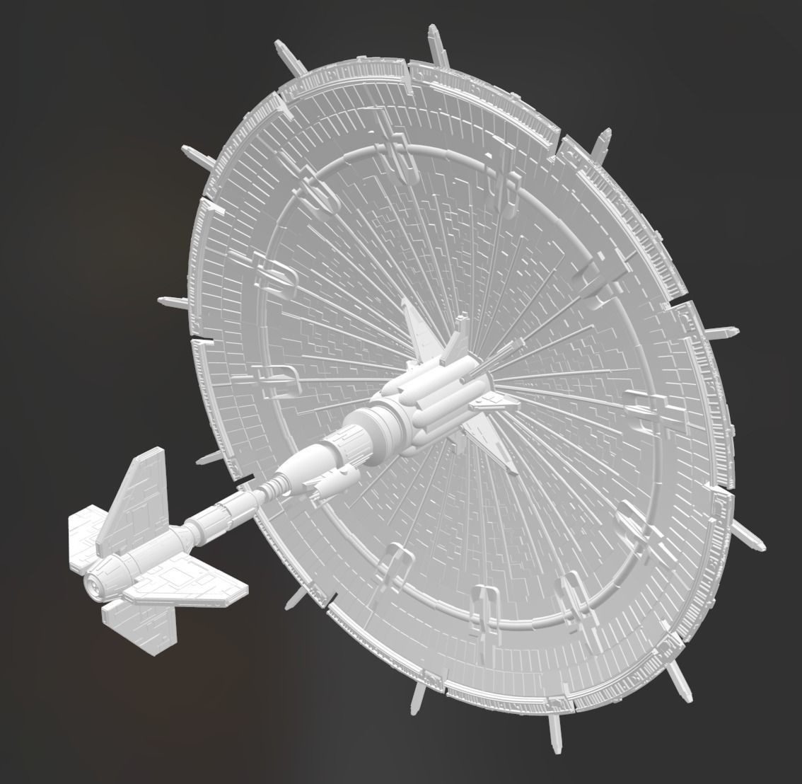 Shield Ship 3D model 3D printable | CGTrader