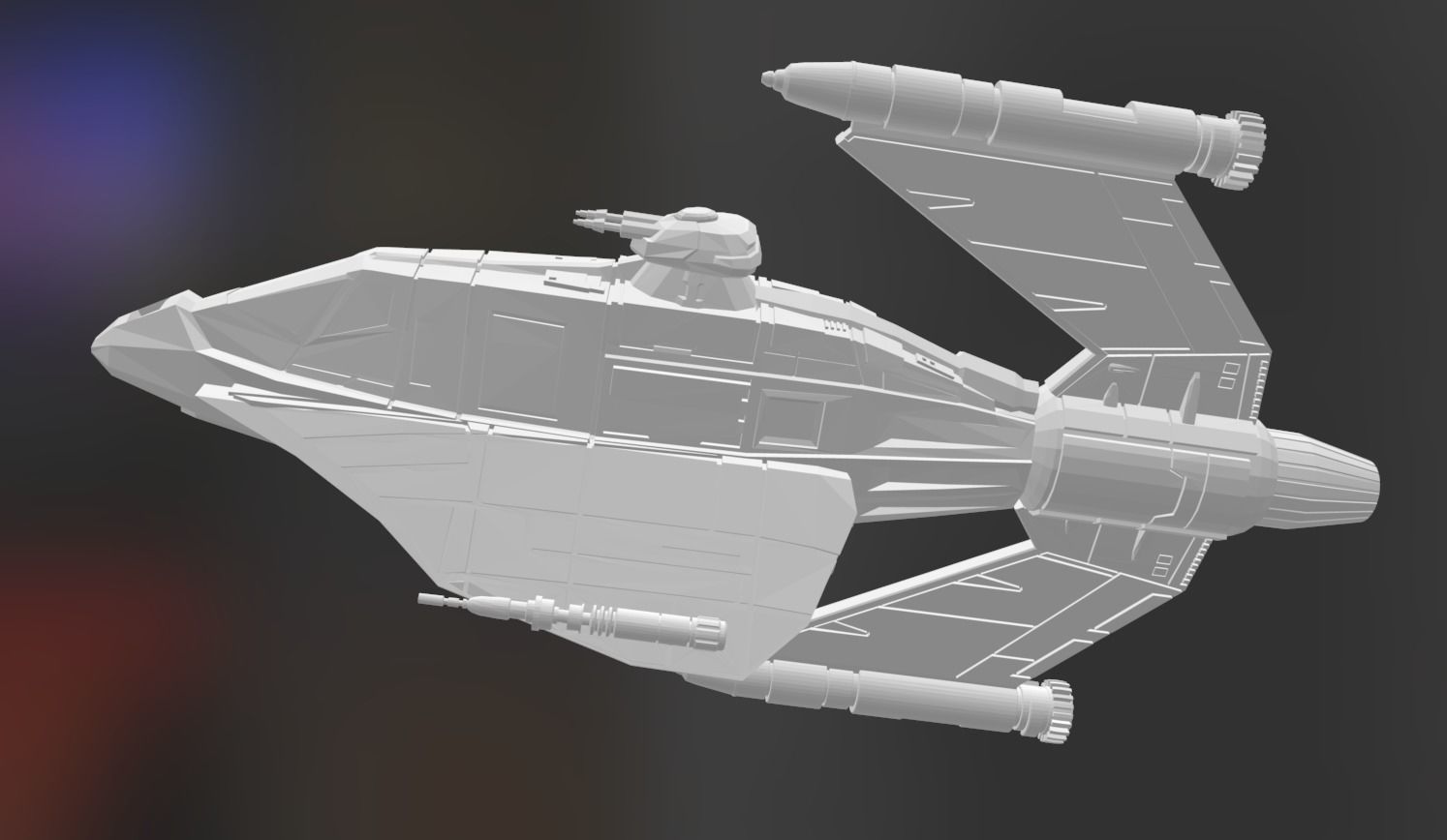 Skipray Blastboat - flight mode 3D model 3D printable | CGTrader