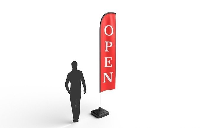 3D model Banner Flag 01 VR / AR / low-poly | CGTrader