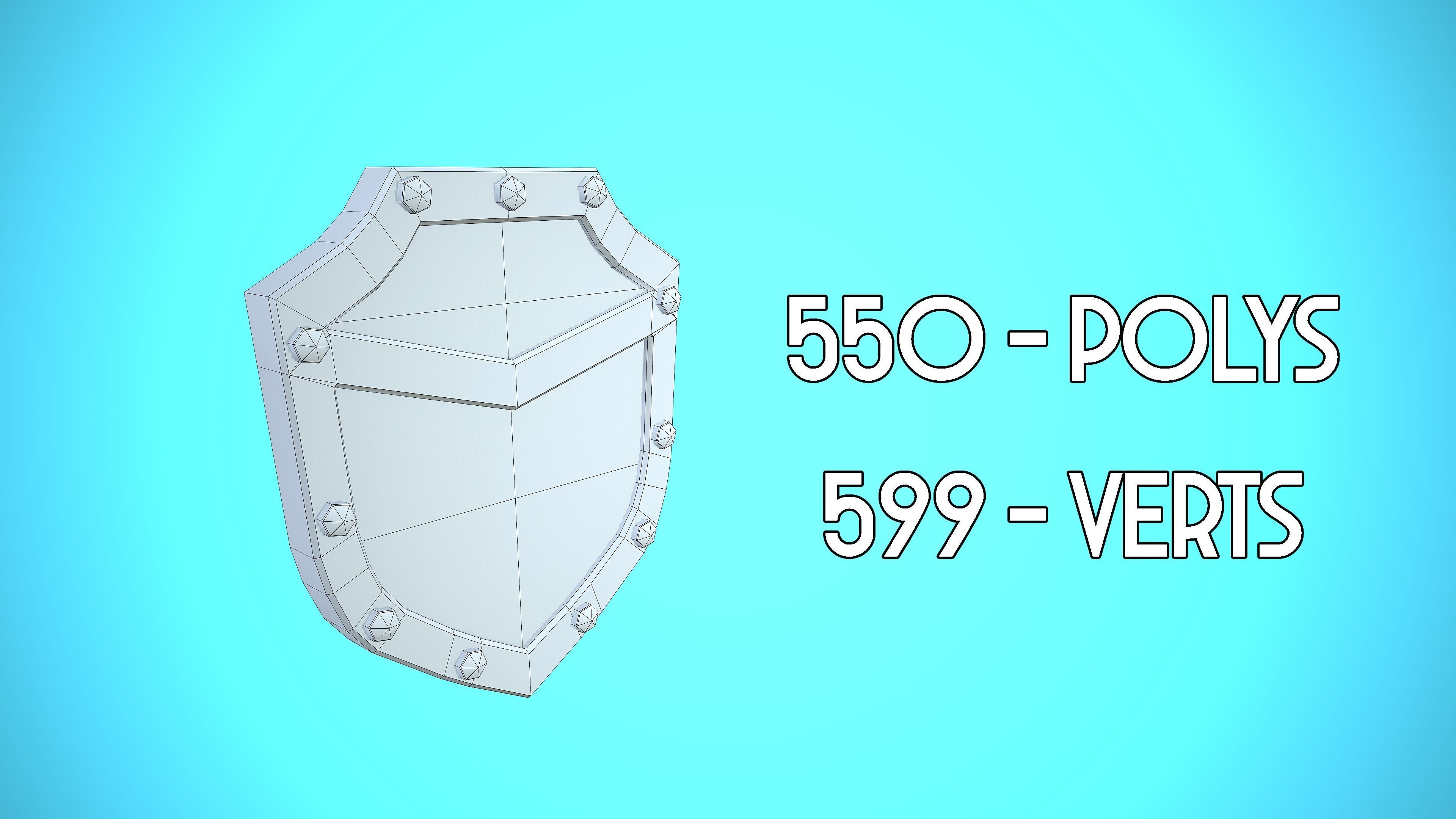 3D model SHIELD 03 - WOOD CARTOON STYLIZED VR / AR / low-poly | CGTrader