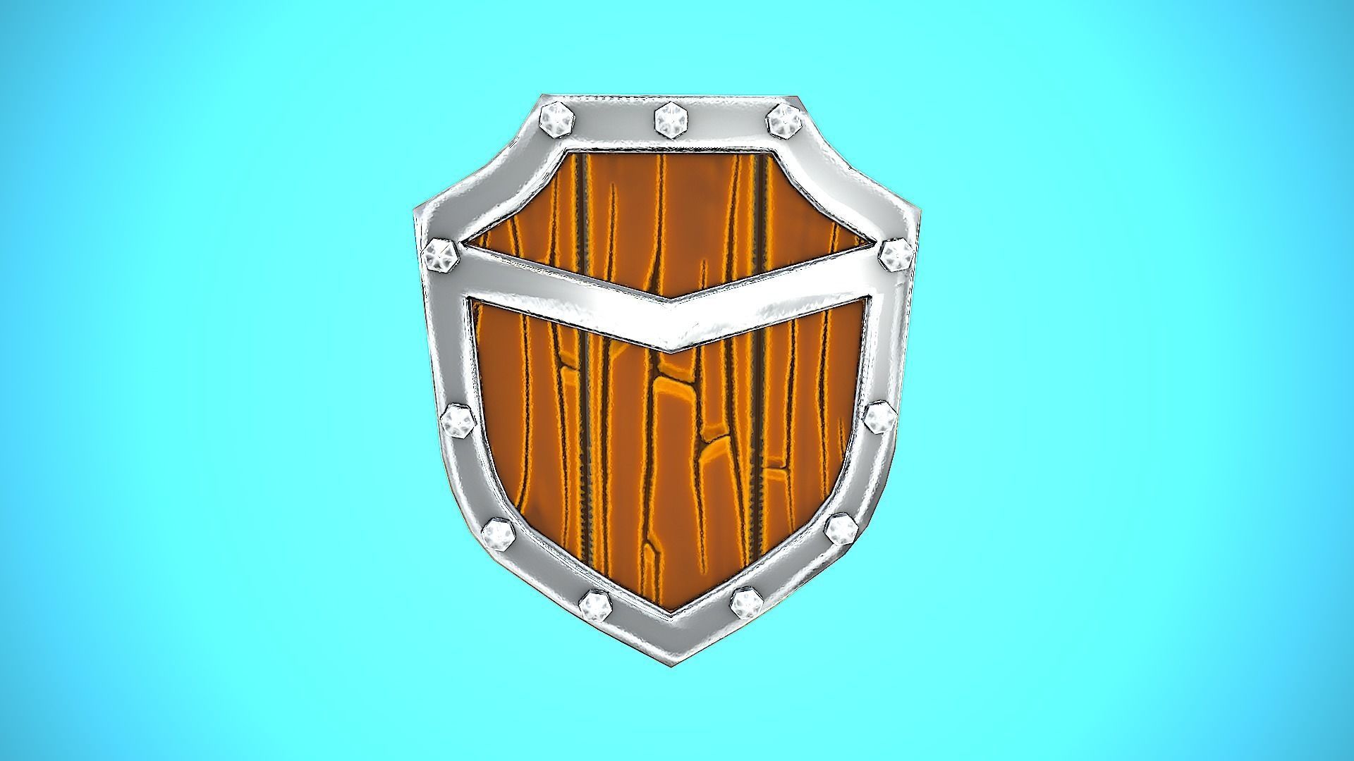 3D model SHIELD 03 - WOOD CARTOON STYLIZED VR / AR / low-poly | CGTrader