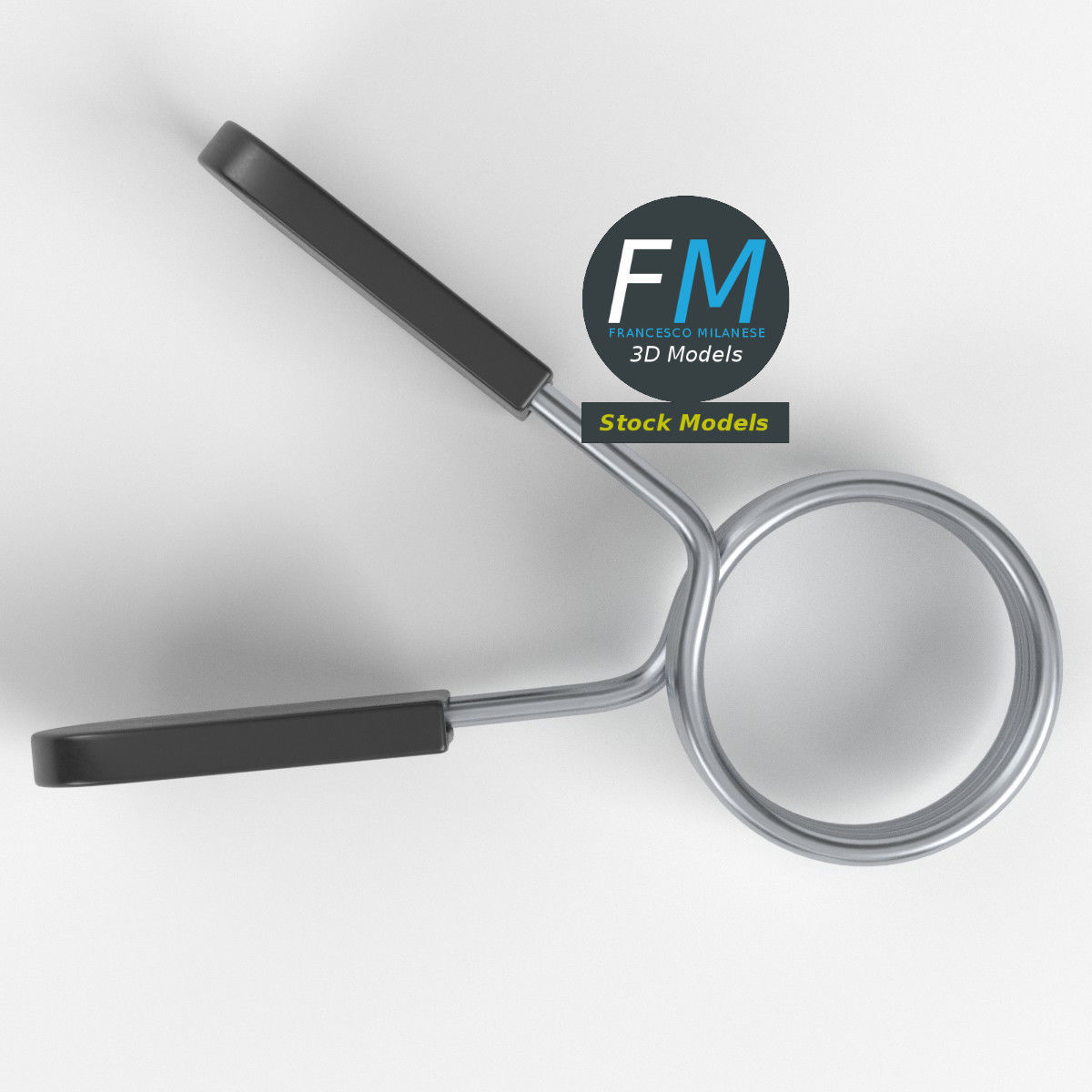 Spring collar clip 3D model | CGTrader