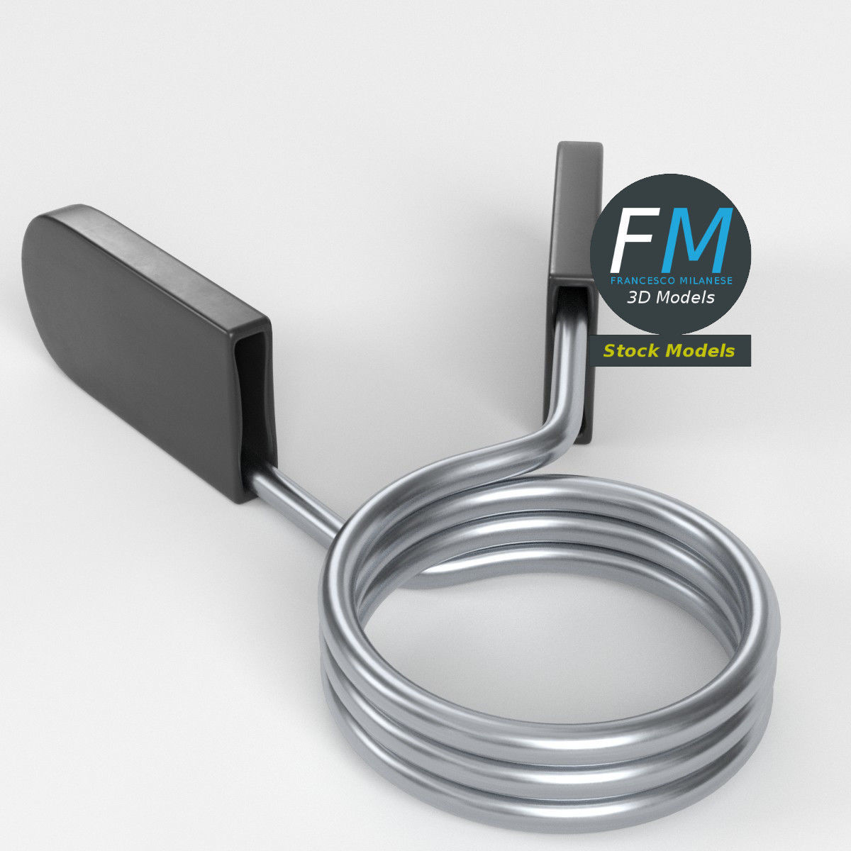 Spring collar clip 3D model | CGTrader