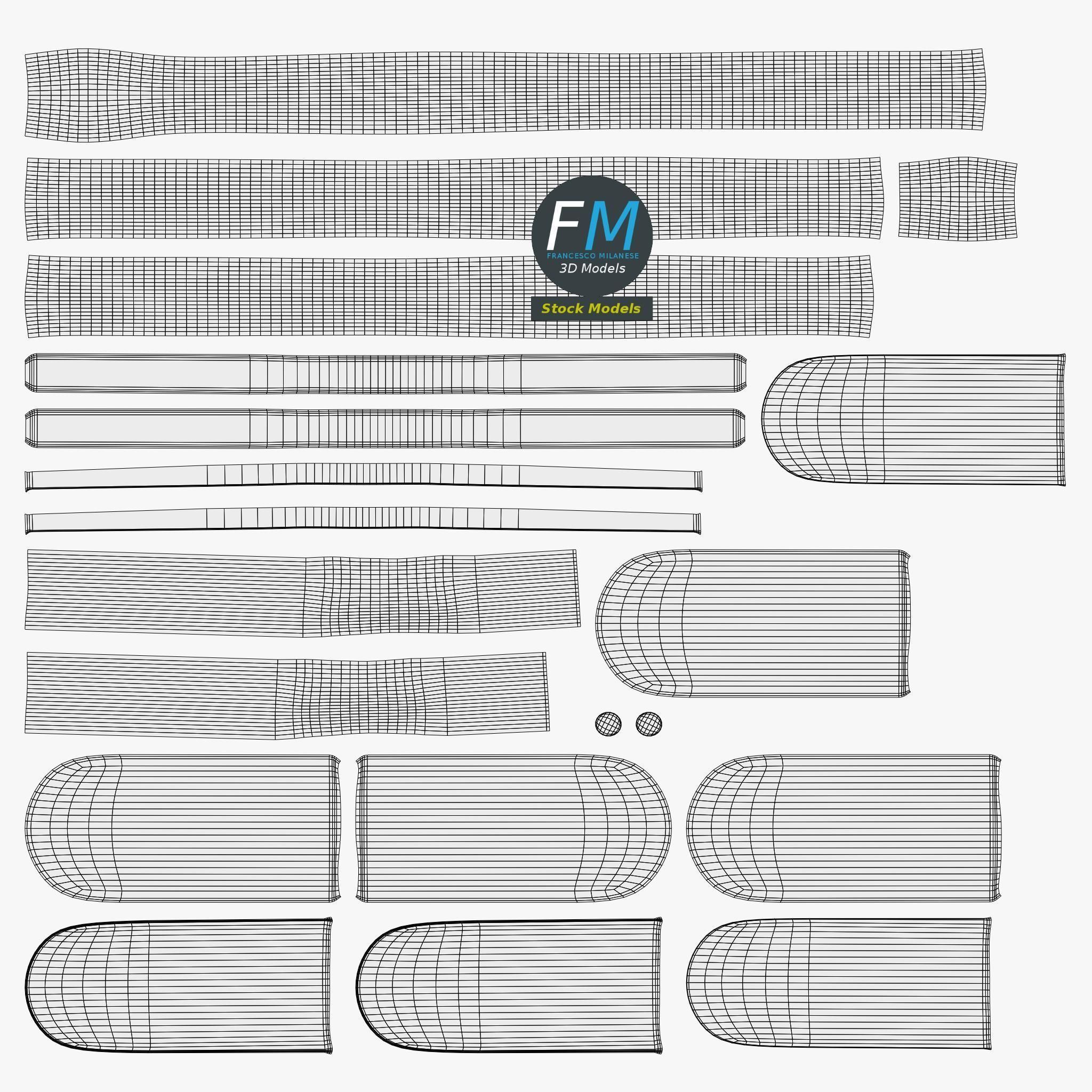 Spring collar clip 3D model | CGTrader