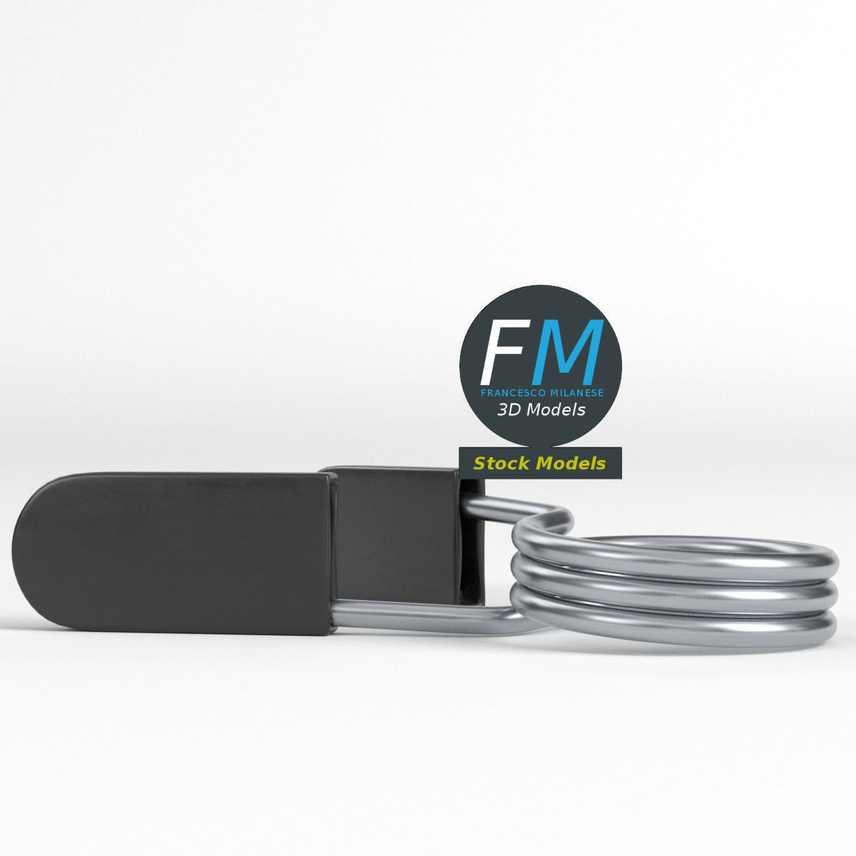 Spring collar clip 3D model | CGTrader