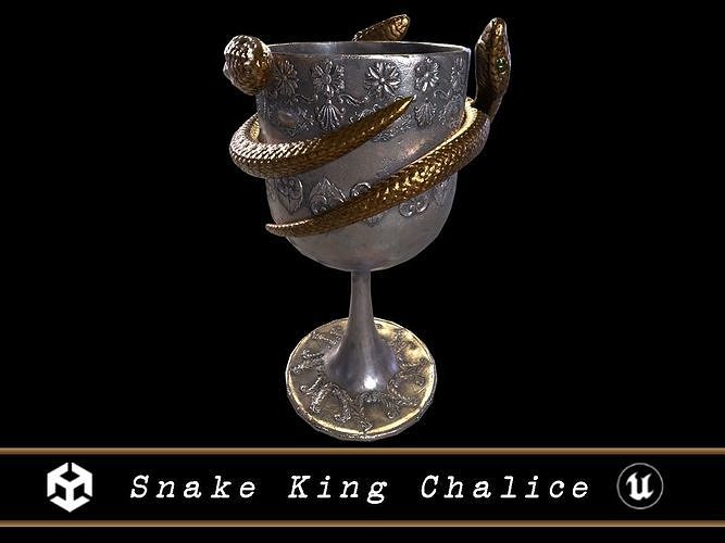 3D model Snake King Chalice VR / AR / low-poly | CGTrader