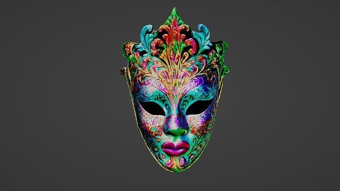 3D model Halloween Mask VR / AR / low-poly | CGTrader