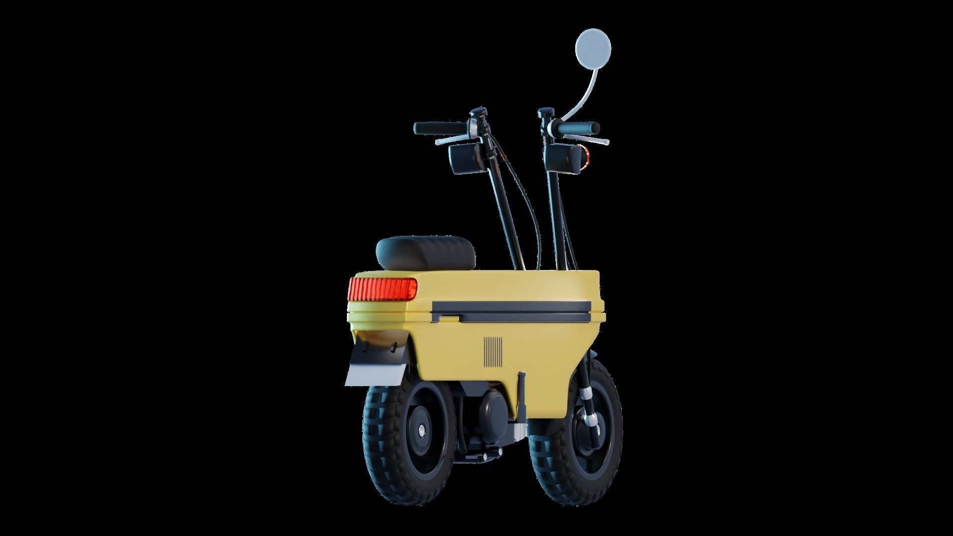 Honda Motocompo - Motorcycle Vehicle 3D model 3D model | CGTrader