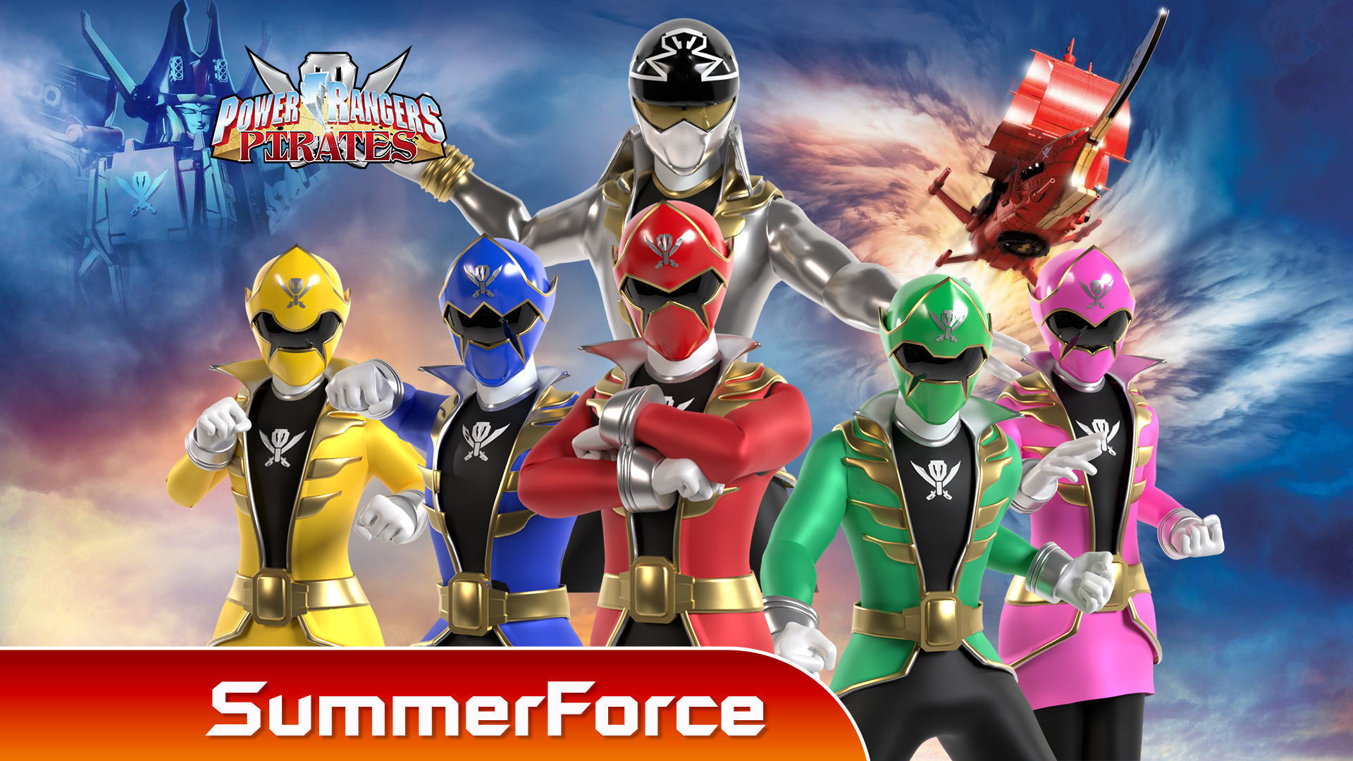 Pink Pirate Ranger - Power Rangers Pirates 3D model rigged | CGTrader