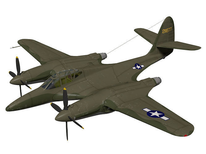 McDonnell XP-67 Bat 3D model | CGTrader