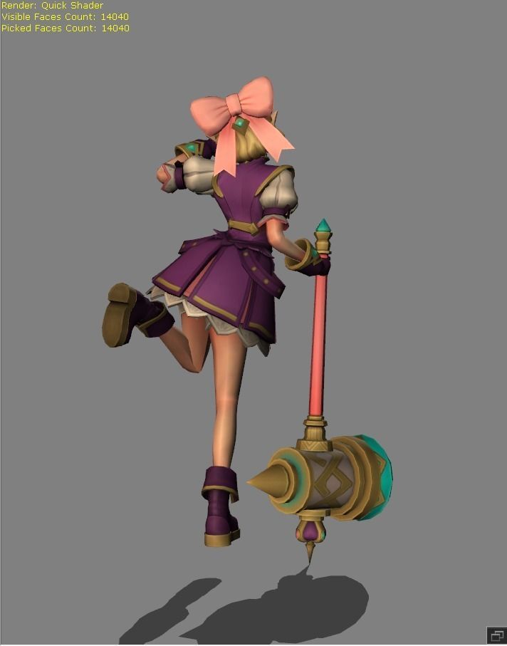 3D model Lolita Genki Slam Skin VR / AR / low-poly | CGTrader