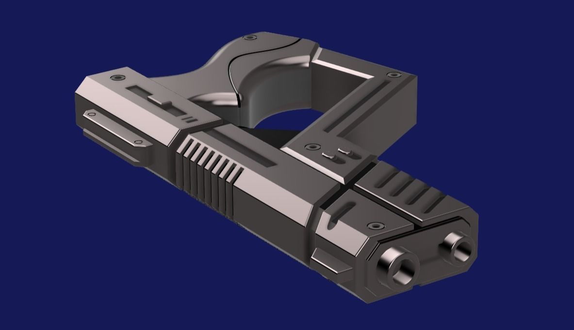 Mass Effect 2 - M4 Shuriken machine gun for cosplay 3D model 3D ...