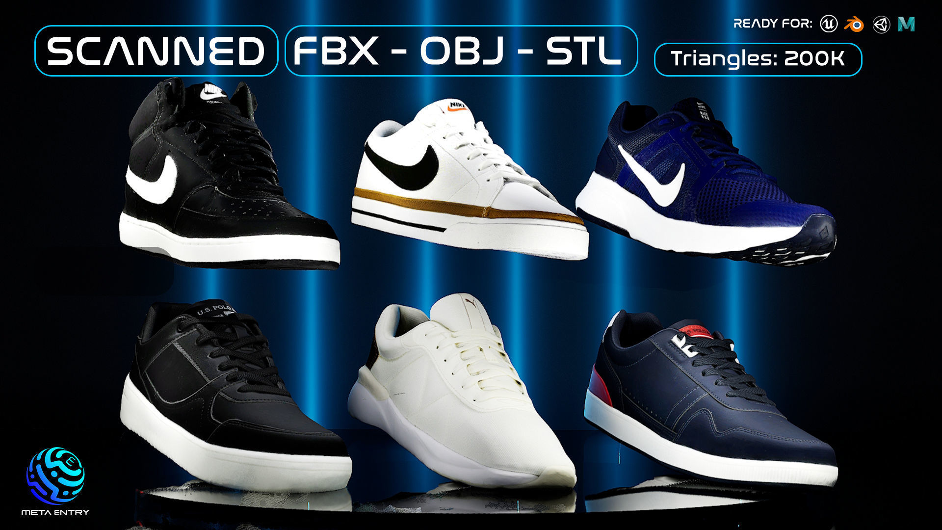 3D Scanned and Optimised Shoe Pack 3D model | CGTrader