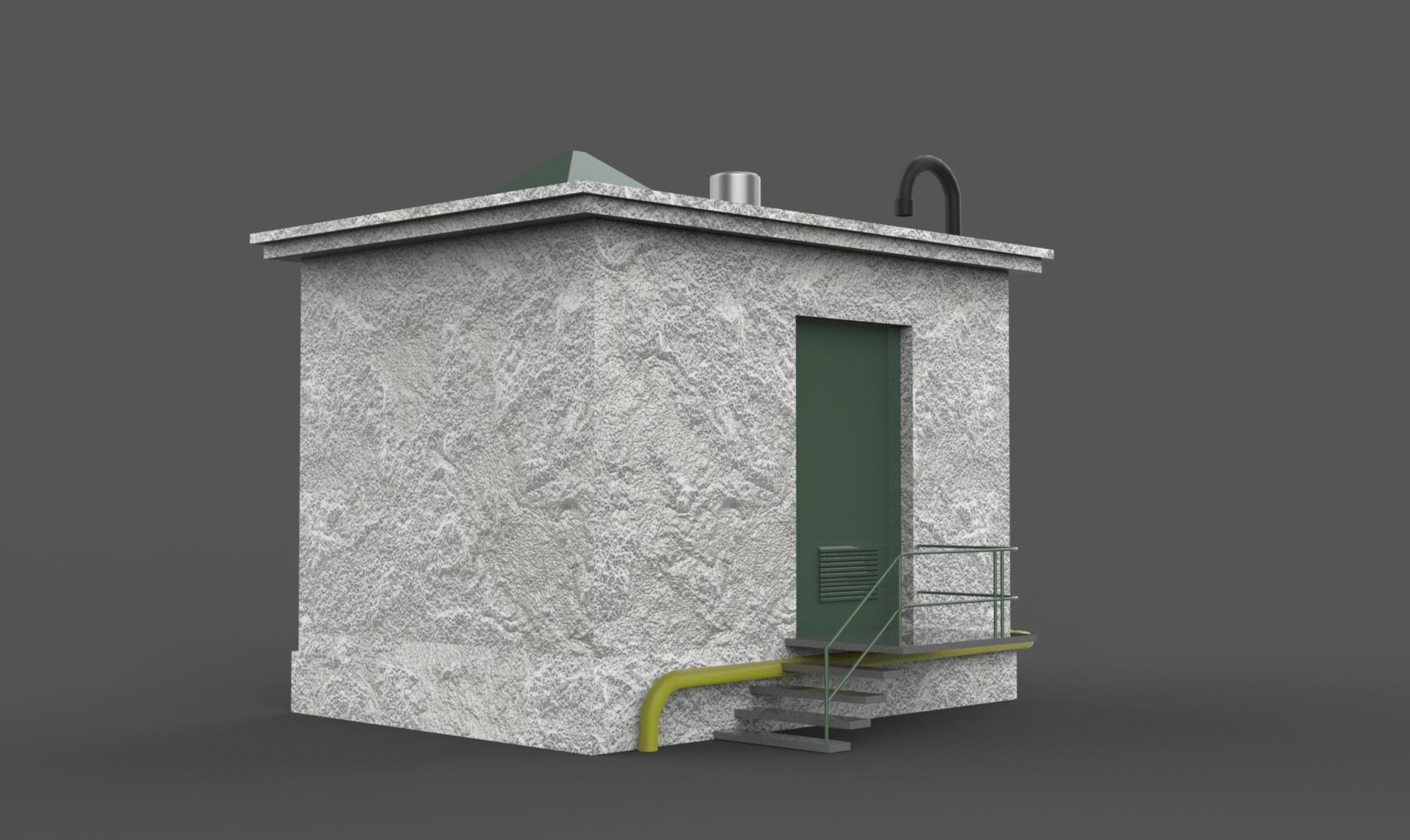 3D model Rooftop Building VR / AR / low-poly | CGTrader