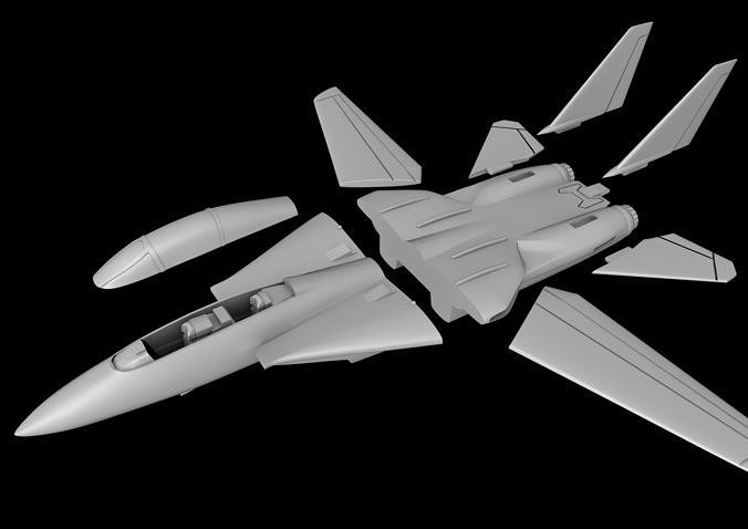 F-14 TOMCAT SCALE 1-72 PRINTABLE STL FILES 3D model 3D printable | CGTrader
