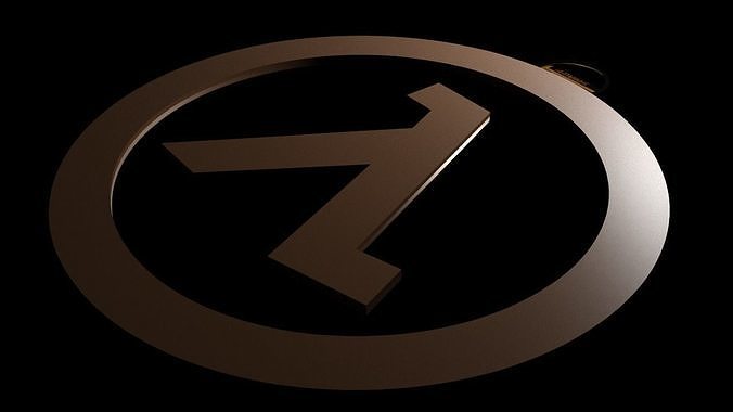 HALF-LIFE logo keychain 3D model 3D printable | CGTrader