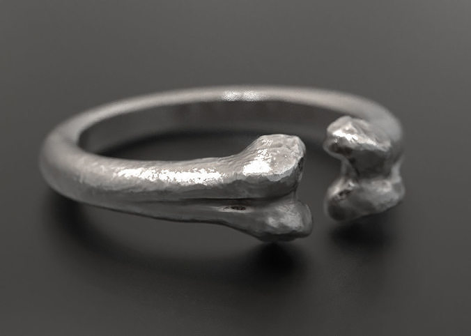 Femur Ring - Human Bone Ring 3D model 3D printable | CGTrader