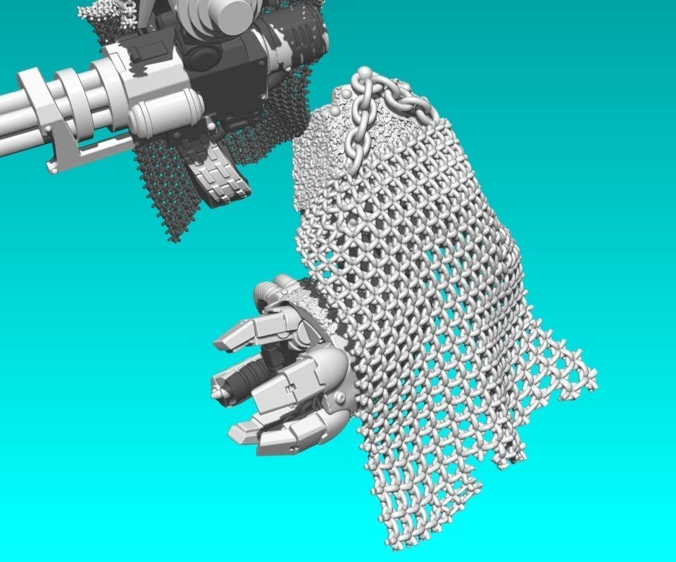 Wargaming dreadnought WRAPPED IN CHAIN MAIL 3D model 3D printable ...