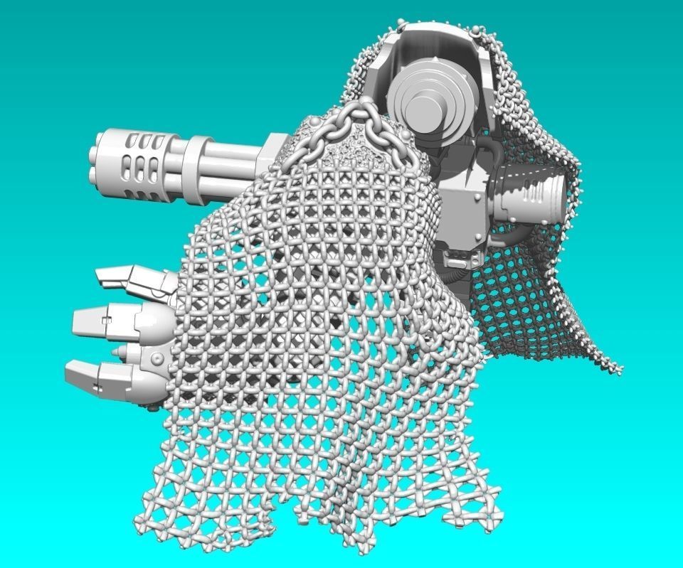 Wargaming dreadnought WRAPPED IN CHAIN MAIL 3D model 3D printable ...